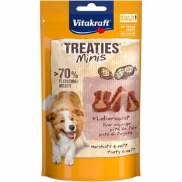 Vitakraft Treaties Minis Leberwurst Hundesnacks zuckerfreie Rezeptur 48g