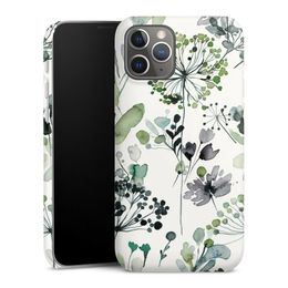 DeinDesign iPhone 12 Pro Handy Premium Case Smartphone Handyh&uuml;lle Schutzh&uuml;lle matt Eukalyptus Water Colour Flowers Premium Case