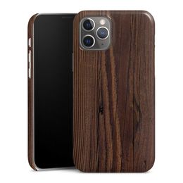 DeinDesign iPhone 12 Pro Handy Premium Case Smartphone Handyh&uuml;lle Schutzh&uuml;lle gl&auml;nzend Wooden Look Wood Nut Tree Premium Case