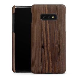 DeinDesign Galaxy S10e Handy Premium Case Smartphone Handyh&uuml;lle Schutzh&uuml;lle matt Wooden Look Wood Nut Tree Premium Case