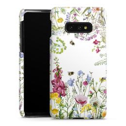 DeinDesign Galaxy S10e Handy Premium Case Smartphone Handyh&uuml;lle Schutzh&uuml;lle matt Meadow Nature Flowers Premium Case