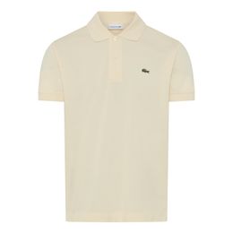Poloshirt Lacoste, Herren, Gr. 3, beige, Piqu&eacute;, Obermaterial: 100% Baumwolle, regular fit h&uuml;ftbedeckend, hoch geschlossener Ausschnitt, angesetztes B&uuml;ndchen mit innenliegendem Gummizug, Shirts, mit Kn&ouml;pfen in Perlmuttoptik