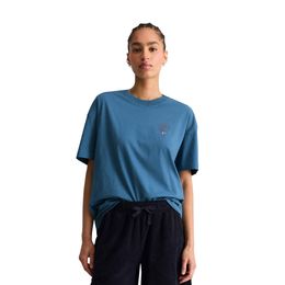 Marc O'Polo T-Shirt MARC O'POLO DENIM "mit R&uuml;ckenprint", Damen, Gr. L, endless sea, Obermaterial: 100% Baumwolle, bedruckt, Basic, relaxed fit, Rundhals, normaler Saum, Shirts T-Shirt