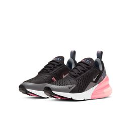 Sneaker Nike Sportswear "AIR MAX 270 (GS)", M&auml;dchen, Gr. 35,5, schwarz, metallic silber, smoke grau, Synthetik, Textil, Schuhe Sneaker, auf den Spuren des Air Max 180 und Air Max 93,Kinder & Jugendliche