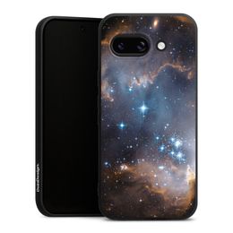 DeinDesign Google Pixel 9a Handy Premium Silikon H&uuml;lle Handyh&uuml;lle schwarz Case Star Galaxy Weltall Silikon Premium Case