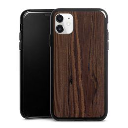 DeinDesign iPhone 11 Handy Silikon H&uuml;lle Case schwarz Handyh&uuml;lle Nut Tree Wooden Look Wood