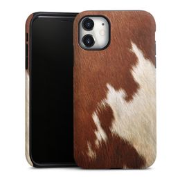 DeinDesign iPhone 11 Handy Panzer Handyh&uuml;lle robuste Outdoor H&uuml;lle Schutzh&uuml;lle matt Fur Cow Animal Look Tough Case