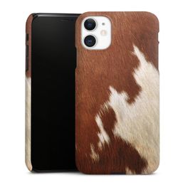 DeinDesign iPhone 11 Handy Premium Case Smartphone Handyh&uuml;lle Schutzh&uuml;lle matt Fur Cow Animal Look Premium Case