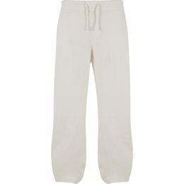 Stoffhose Urban Classics "Urban Classics Herren Loose Cotton Linen Pants", Herren, Gr. L, US-Gr&ouml;&szlig;en, sandwei&szlig;, 55% Leinen, 45% Baumwolle, unifarben, loose fit, Hosen Stoffhose