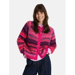 LIEBLINGSST&Uuml;CK Strickjacke LIEBLINGSST&Uuml;CK "AmeliaL", Damen, Gr. 36, 838, pink, 68% Polyacryl, 15% Wolle, 10% Polyester, 7% Alpaka, normal, Strickjacken Strickjacke, mit Alpakawolle und Wolle