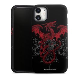 DeinDesign iPhone 11 Handy Panzer Handyh&uuml;lle robuste Outdoor H&uuml;lle Schutzh&uuml;lle matt Red Dragon Gothic Tough Case