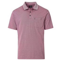 Poloshirt Casamoda "Casamoda Polo-Shirt uni", Herren, Gr. L, rot (hellrot 438), 55% Baumwolle, 45% Polyester, Shirts