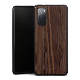 DeinDesign Galaxy S20 FE 5G Handy Silikon H&uuml;lle Case schwarz Handyh&uuml;lle Nut Tree Wood Wooden Look