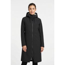 Softshellparka Icepeak "ACKERLY", Damen, Gr. 38, basic schwarz, Obermaterial: 100% Polyester, Jacken, atmungsaktiv, wasserabweisend