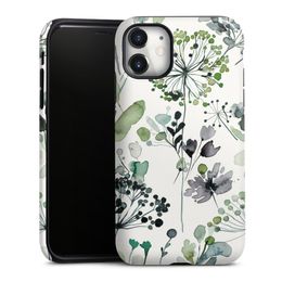 DeinDesign iPhone 11 Handy Panzer Handyh&uuml;lle robuste Outdoor H&uuml;lle Schutzh&uuml;lle gl&auml;nzend Flowers Eukalyptus Water Colour Tough Case