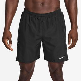 Laufshorts Nike "M NK DF MILER 7IN 2IN1 SHORT", Herren, Gr. M, N-Gr, schwarz (schwarz, schwarz), Obermaterial: 100% Polyester, Hosen, sportlicher Stil, f&uuml;r Laufen, aus Polyester, f&uuml;r Erwachsene