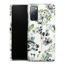 DeinDesign Galaxy S20 FE 5G Handy Premium Case Smartphone Handyh&uuml;lle Schutzh&uuml;lle matt Flowers Eukalyptus Water Colour Premium Case