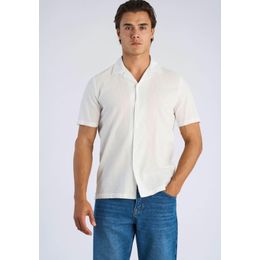 Kurzarmhemd LINDBERGH "Freizeithemd (Kurzarm) Relaxed Fit", Herren, Gr. L, Normalgr&ouml;&szlig;en, lt blau, Obermaterial: 100% Baumwolle, Hemden