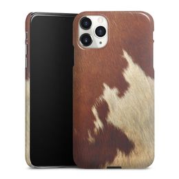 DeinDesign iPhone 11 Pro Max Handy Premium Case Smartphone Handyh&uuml;lle Schutzh&uuml;lle gl&auml;nzend Fur Cow Animal Look Premium Case