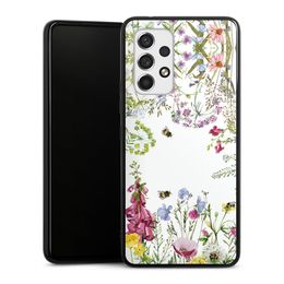 DeinDesign Galaxy A53 5G Handy Silikon H&uuml;lle Case schwarz Handyh&uuml;lle Nature Flowers Meadow