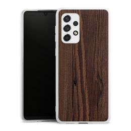 DeinDesign Galaxy A33 5G Handy Silikon H&uuml;lle Case transparent Handyh&uuml;lle Nut Tree Wood Wooden Look Silikon Case