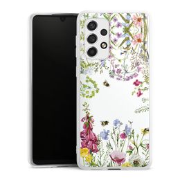 DeinDesign Galaxy A33 5G Handy Silikon H&uuml;lle Case transparent Handyh&uuml;lle Nature Flowers Meadow Silikon Case