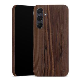 DeinDesign Galaxy A55 5G Handy Premium Case Smartphone Handyh&uuml;lle Schutzh&uuml;lle matt Wooden Look Wood Nut Tree Premium Case