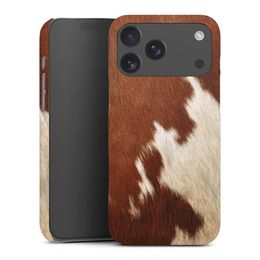 DeinDesign iPhone 17 Pro Max Handy Premium Case Smartphone Handyh&uuml;lle Schutzh&uuml;lle matt Animal Look Fur Cow Premium Case