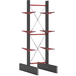 Kragarmregal Attillo schwer, doppelseitig, HxB 3500 x 1000 mm, Kragarm 600 mm, Grundregal kaiserkraft