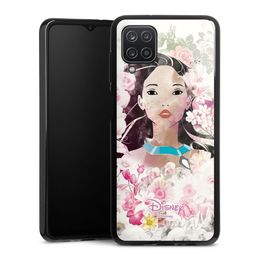 DeinDesign Galaxy A12 Handy Silikon H&uuml;lle Case schwarz Handyh&uuml;lle Disney Official Licensed Product Pocahontas