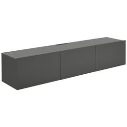 Hom&acute;in Hom`in Lowboard, Anthrazit, Holzwerkstoff, 180x36.7x42 cm, h&auml;ngend, Wohnzimmer, Wohnw&auml;nde, Lowboards, Lowboards h&auml;ngend