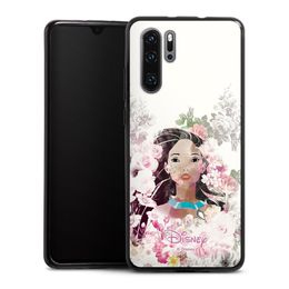 DeinDesign Huawei P30 Pro Handy Silikon H&uuml;lle Case schwarz Handyh&uuml;lle Disney Pocahontas Official Licensed Product