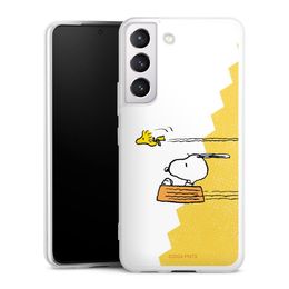 DeinDesign Galaxy S22 Handy Slim Case Silikon Handyh&uuml;lle transparent H&uuml;lle extra d&uuml;nn Snoopy Peanuts Children Silikon Slim Case