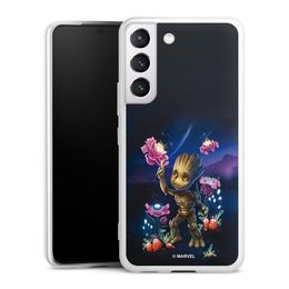 DeinDesign Galaxy S22 Handy Slim Case Silikon Handyh&uuml;lle transparent H&uuml;lle extra d&uuml;nn Baby Groot Marvel Guardians Of The Galaxy Silikon Slim Case