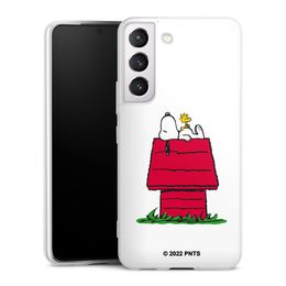 DeinDesign Galaxy S22 Handy Slim Case Silikon Handyh&uuml;lle transparent H&uuml;lle extra d&uuml;nn Snoopy Peanuts Official Licensed Product Silikon Slim Case