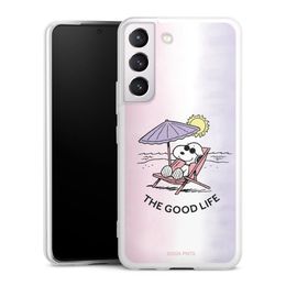 DeinDesign Galaxy S22 Handy Slim Case Silikon Handyh&uuml;lle transparent H&uuml;lle extra d&uuml;nn Snoopy Official Licensed Product Peanuts Silikon Slim Case