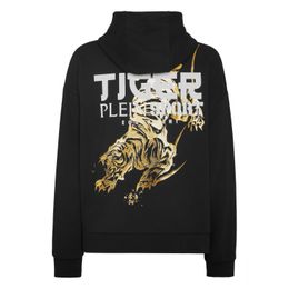 Sweatshirt Plein Sport "Tiger Tokyo", Jungen, Gr. 4XL, schwarz (0294, schwarz, lightgold), Obermaterial: 88% Baumwolle, 12% Polyester, Sweatshirts Sweatshirt