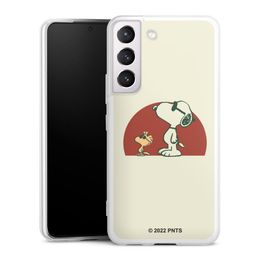 DeinDesign Galaxy S22 Handy Slim Case Silikon Handyh&uuml;lle transparent H&uuml;lle extra d&uuml;nn Snoopy Official Licensed Product Kindheit Silikon Slim Case