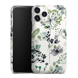 DeinDesign iPhone 11 Pro Handy Premium Case Smartphone Handyh&uuml;lle Schutzh&uuml;lle matt Flowers Eukalyptus Water Colour Premium Case