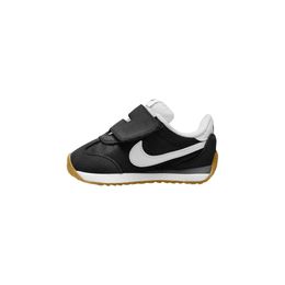Sneaker Nike Sportswear "PACIFIC (TD)", M&auml;dchen, Gr. 26, schwarz, wei&szlig;, iron grau, gum light braun, Leder, Textil, Schuhe Sneaker, mit praktischem Klettverschluss