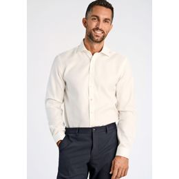 Businesshemd LINDBERGH "Technisches Hemd (Langarm) Modern Fit", Herren, Gr. L, Normalgr&ouml;&szlig;en, wei&szlig; (sanftes wei&szlig;), Obermaterial: 100% Baumwolle, Hemden