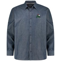 Herren Gro&szlig;e Gr&ouml;&szlig;en | s.Oliver Freizeithemd mit Snoopy-Motiv Farbe blau Gr&ouml;&szlig;e: 5XL