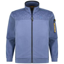 PME-Legend Herren Gro&szlig;e Gr&ouml;&szlig;en | PME LEGEND Sweatjacke mit Stretch Farbe mittelblau Gr&ouml;&szlig;e: 5XL