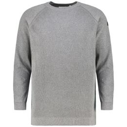 Herren Gro&szlig;e Gr&ouml;&szlig;en | s.Oliver Pullover mit Struktur Farbe grau Gr&ouml;&szlig;e: 3XL
