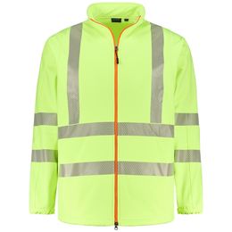 Herren Gro&szlig;e Gr&ouml;&szlig;en | ADAMO Warnschutzjacke aus Softshell Farbe gelb Gr&ouml;&szlig;e: 4XL