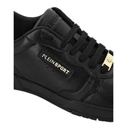 Laufschuh Plein Sport "Tiger.x", Damen, Gr. 35, Normalschaft, schwarz (0294, schwarz, lightgold), Schuhe Laufschuh