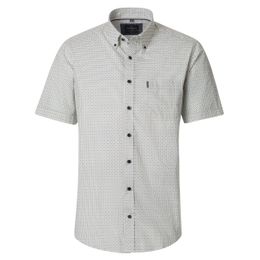 Kurzarmhemd Casamoda "Casamoda Freizeithemd Kurzarm Print", Herren, Gr. L, Normalgr&ouml;&szlig;en, gr&uuml;n, 100% Baumwolle, bedruckt, l&auml;ssig geschnitten, Hemden