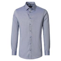 Businesshemd Venti "Venti Businesshemd Print", Herren, Gr. 37, Normalgr&ouml;&szlig;en, blau, 100% Baumwolle, bedruckt, sehr figurbetont, Hemden