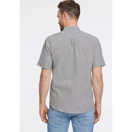 JACK'S INN 54 Leinenhemd JACK&rsquo;S "Leinenhemd (Kurzarm) Regular Fit", Herren, Gr. M, Normalgr&ouml;&szlig;en, army, Obermaterial: 55% Leinen, 45% Baumwolle, Hemden