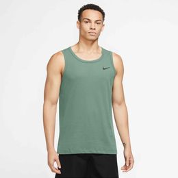 Tanktop Nike "Dri-FIT Men's Training Tank", Herren, Gr. M, steam, schwarz, Obermaterial: 57% Baumwolle, 43% Polyester, Tops Tanktop, sportlicher Stil, f&uuml;r Fitness-Aktivit&auml;ten, weiches Material